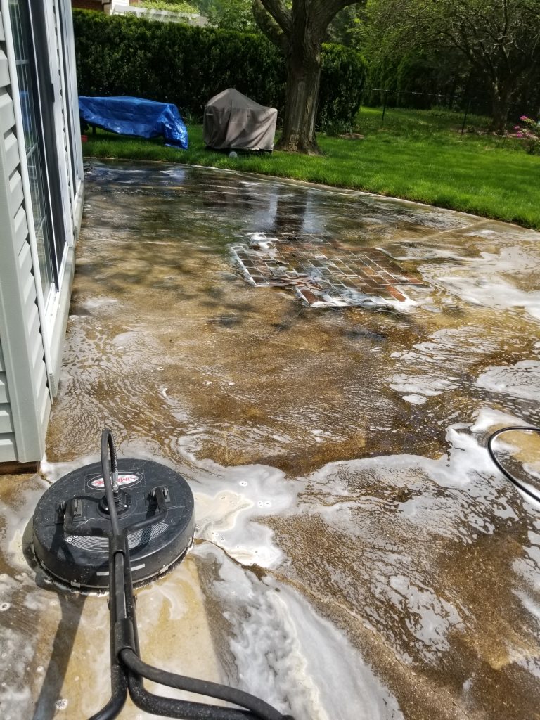 Pressure Washing Your Driveway - Grove's Property Service